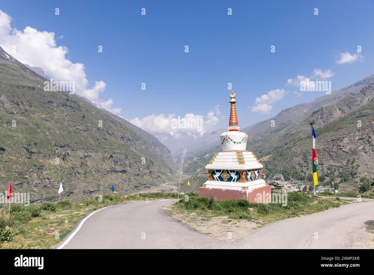 Buddhist stupa in himalayan valleys hi-res stock photography and images ...