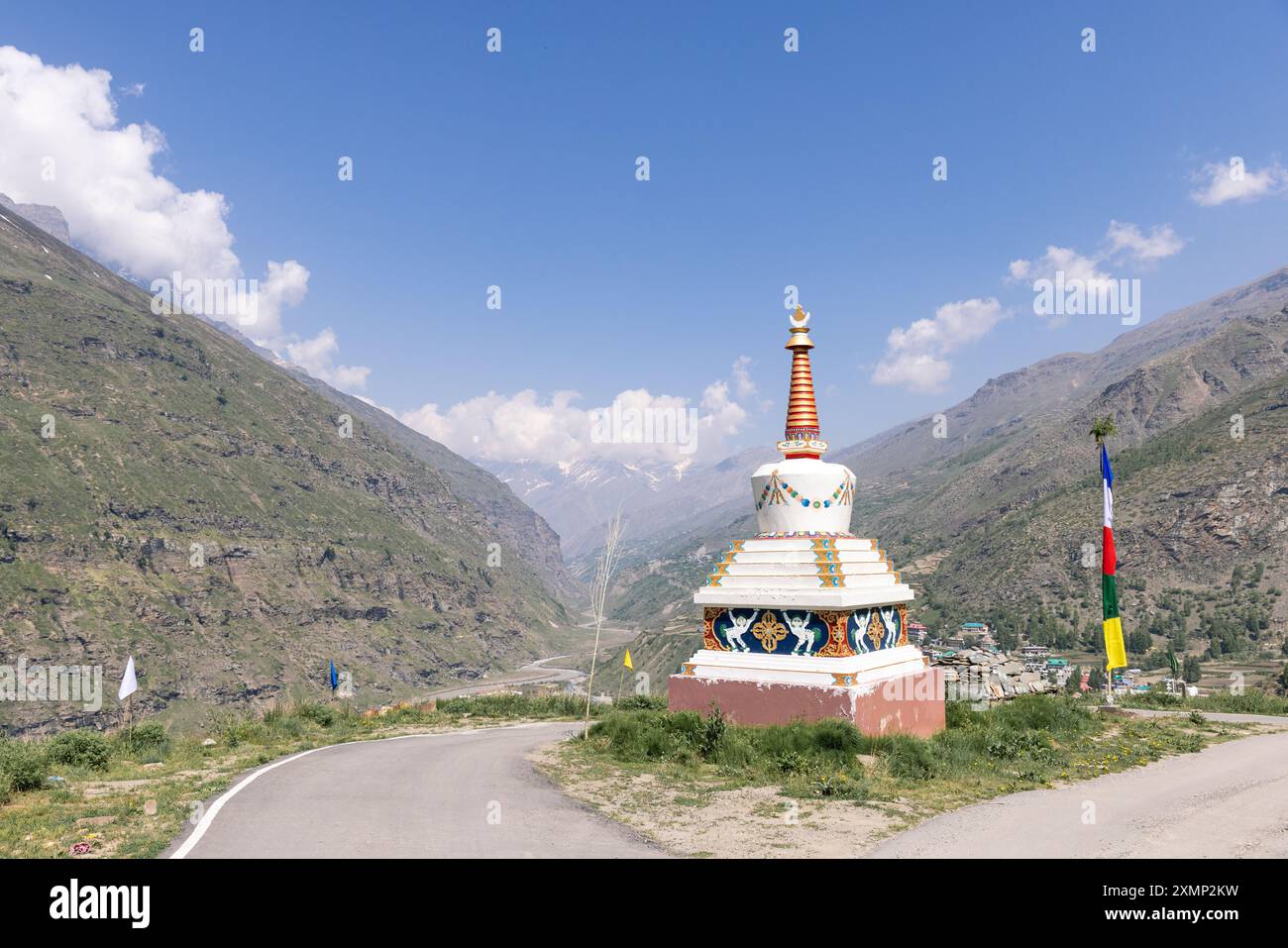 Buddhist stupa in himalayan valleys hi-res stock photography and images ...