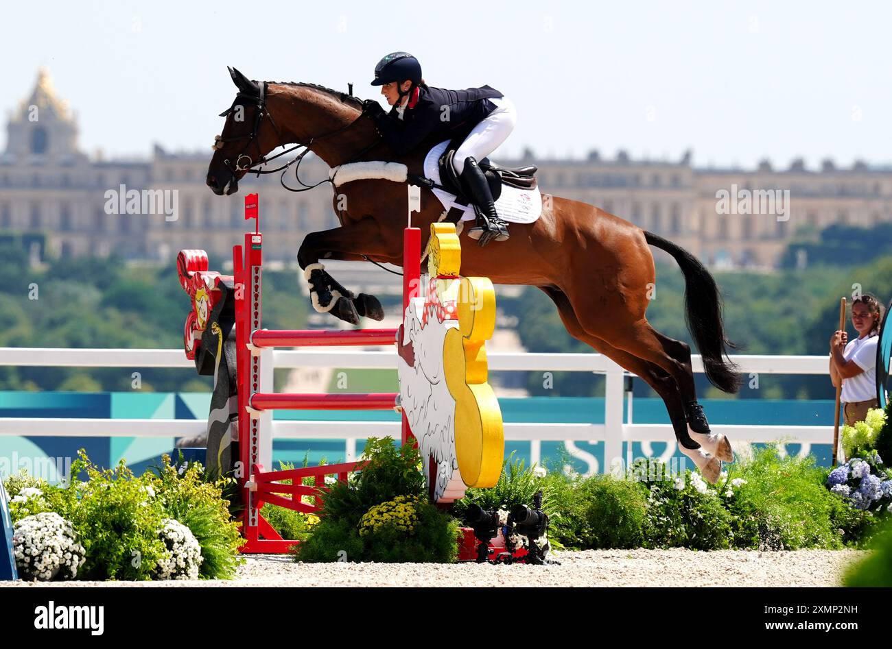 Great Britain's Laura Collett aboard London 52 celebrates during the ...
