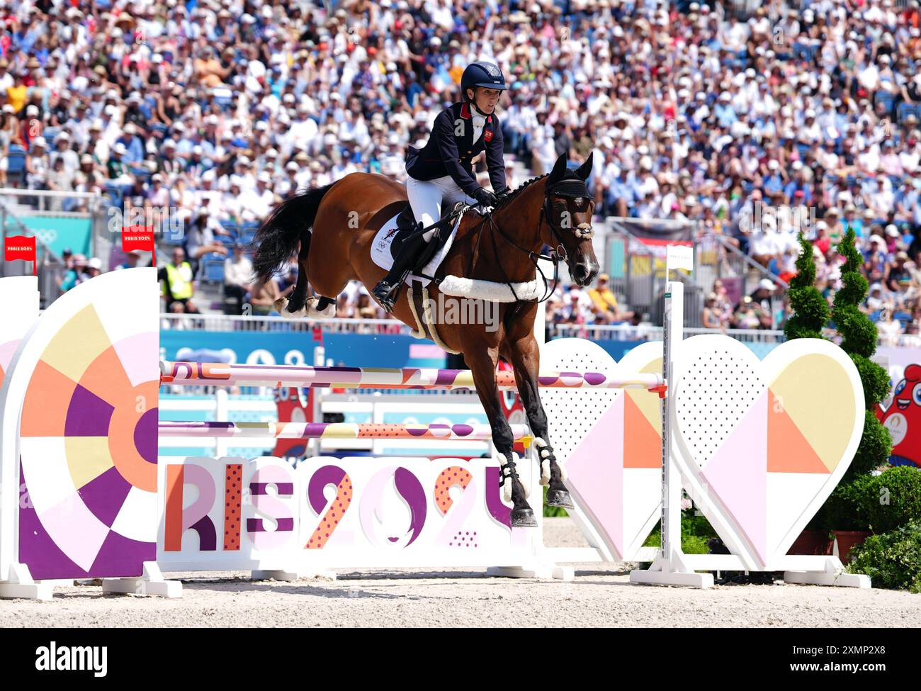 Great Britain's Laura Collett aboard London 52 celebrates during the ...