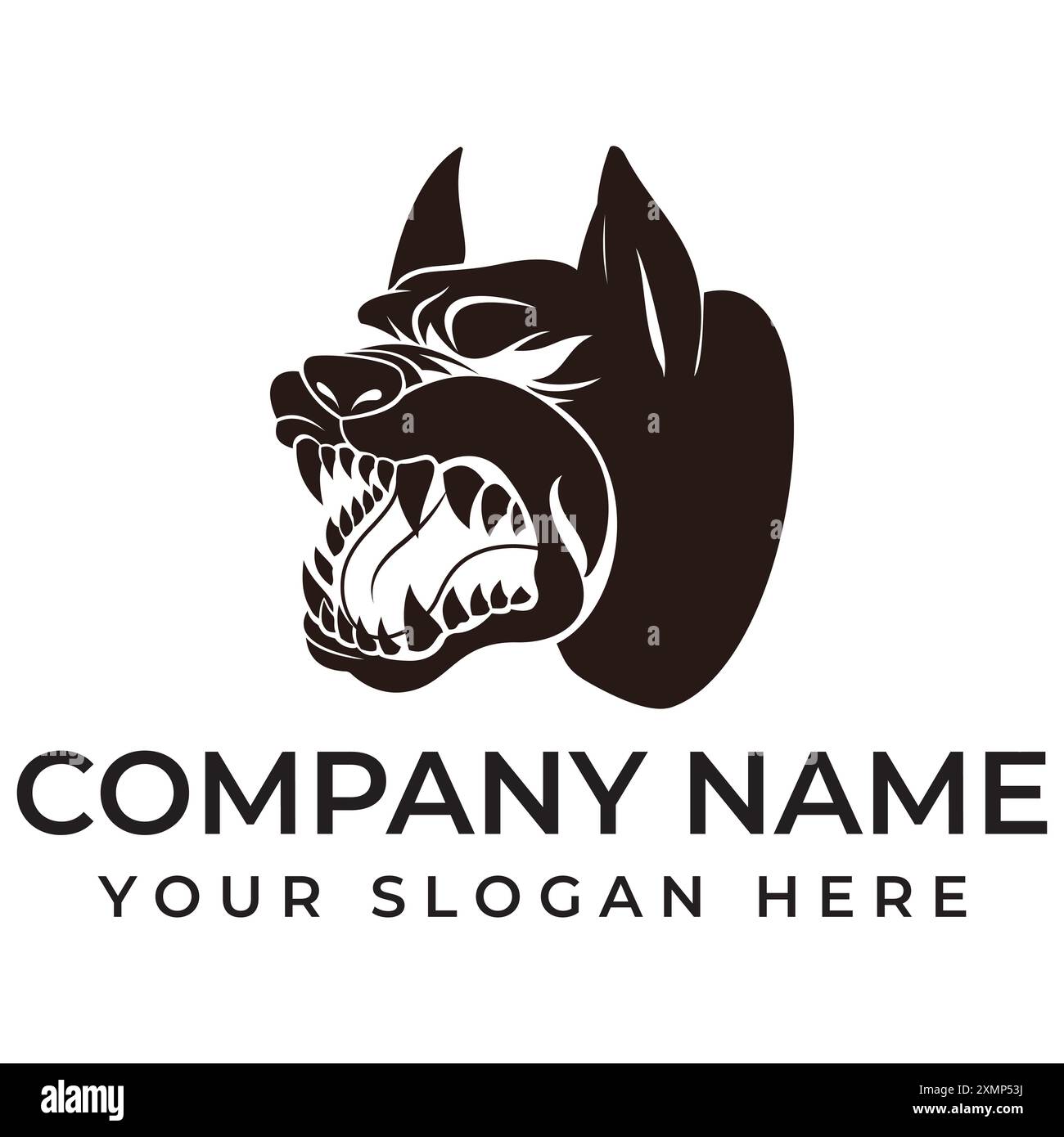 Dog logo vector illustrations design icon symbols Stock Vector Image ...