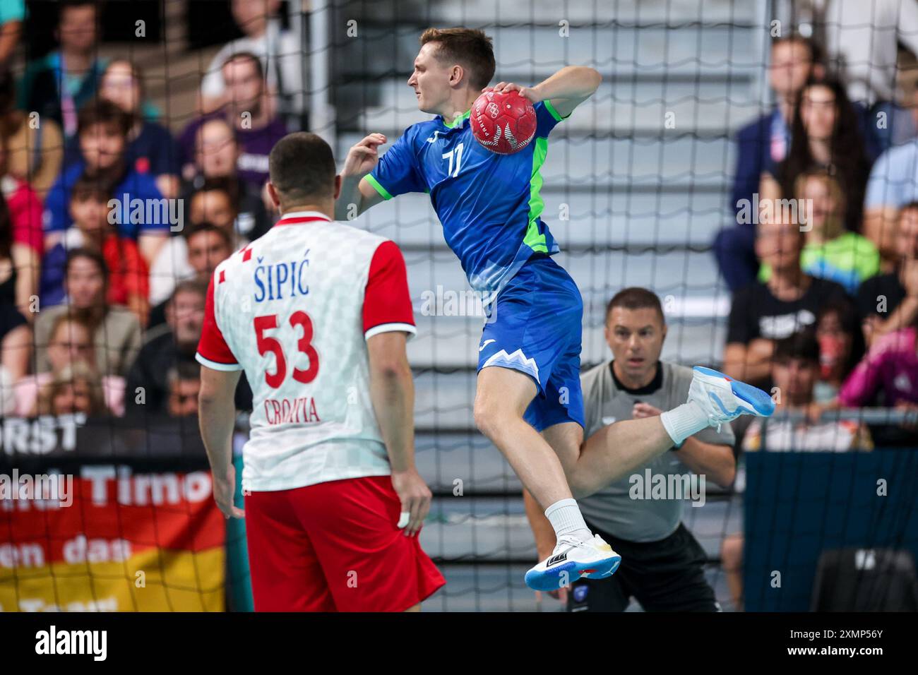 Pariz, Francuska. 29th July, 2024. Domen Novak of Slovenia in action ...