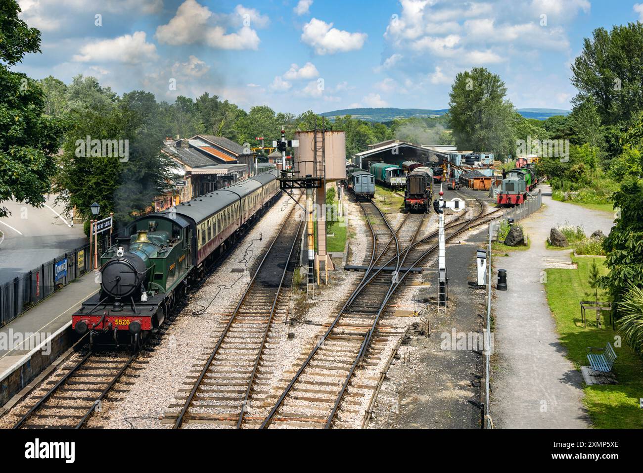 Buckfastleigh Station on the South Devon Railway heritage line, Devon ...