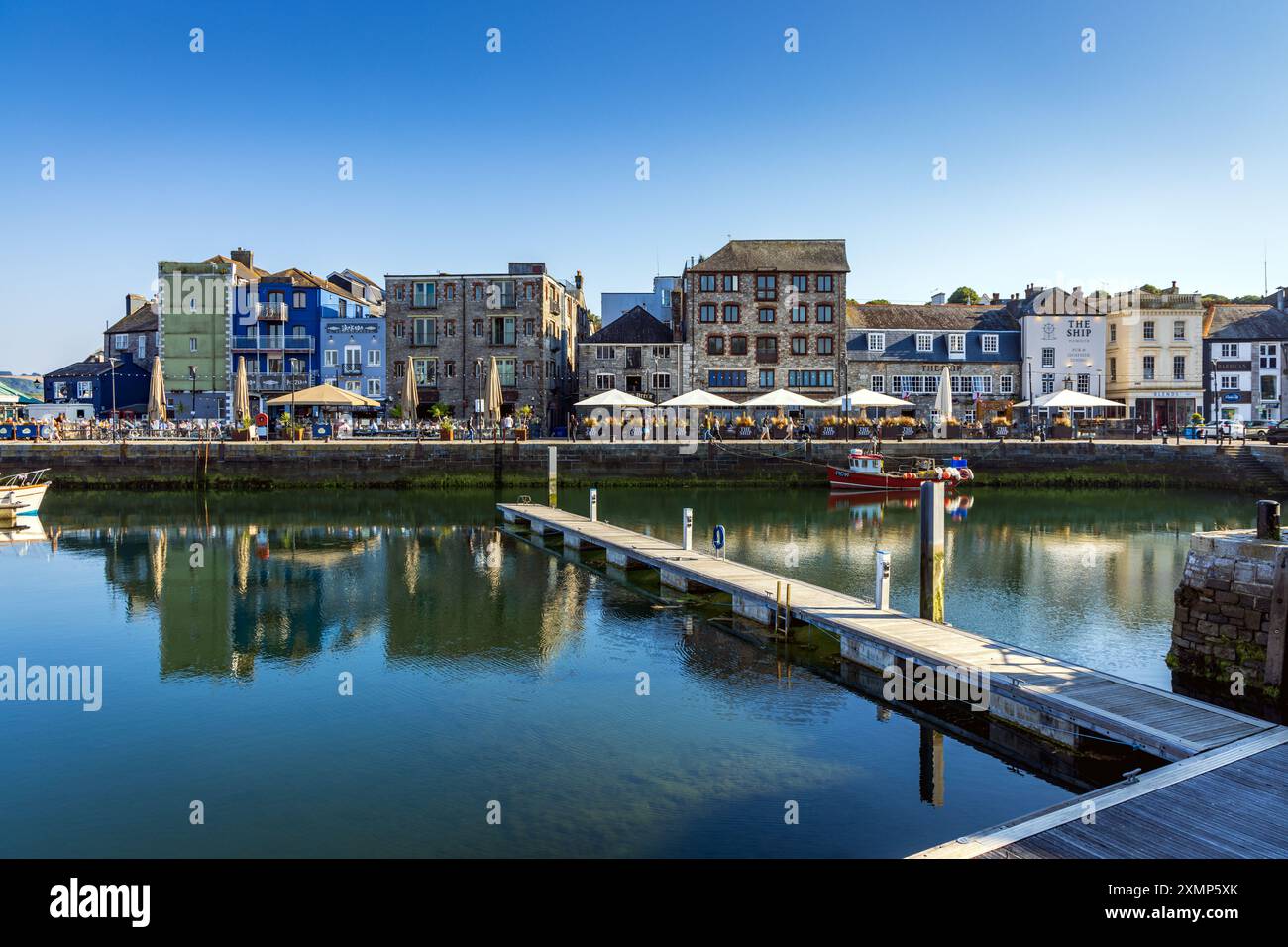 The historic Barbican harbour and waterfront in Plymouth, Devon ...