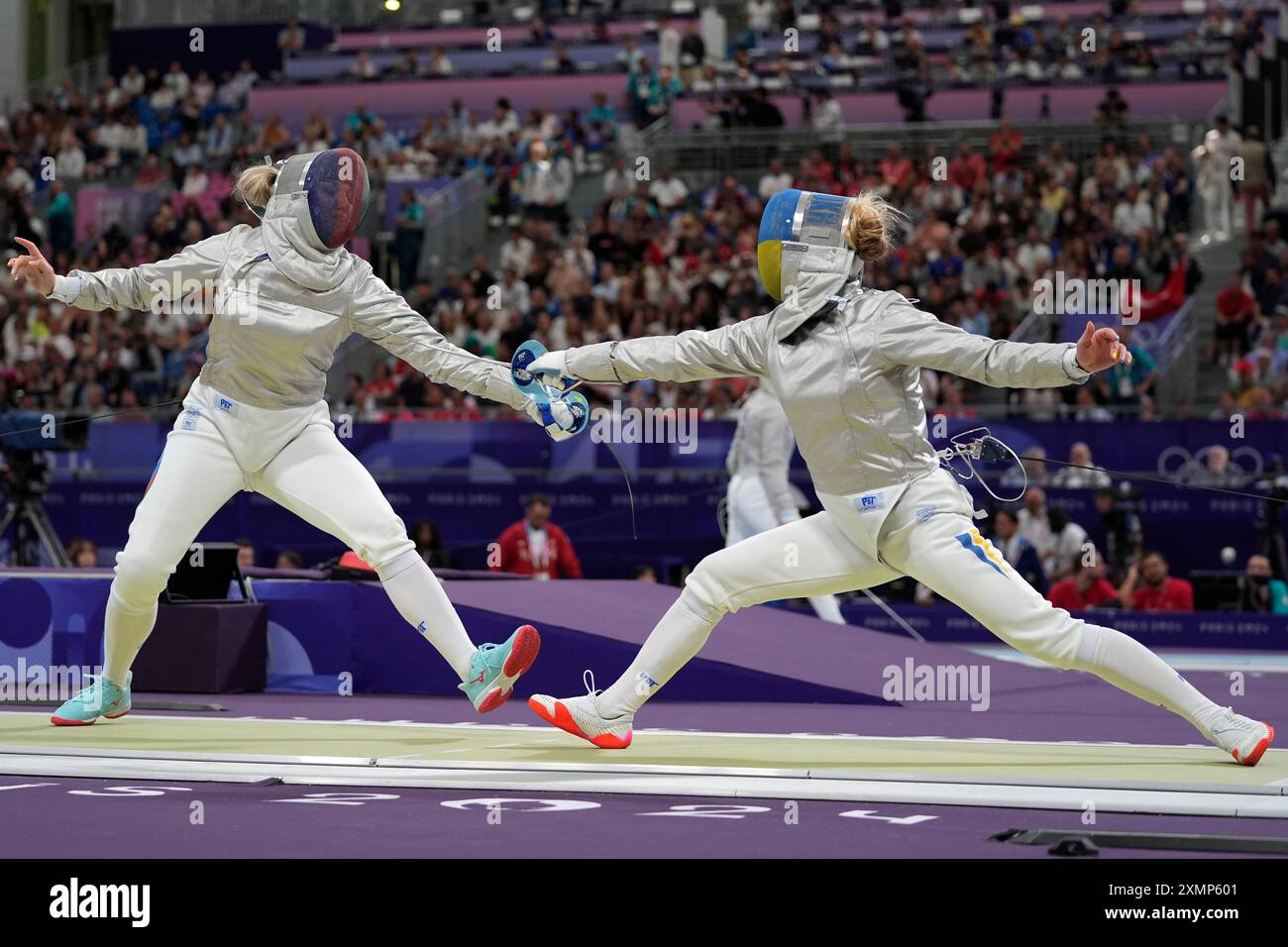 during the 2024 Summer Olympics at the Grand Palais, Monday, July 29 ...