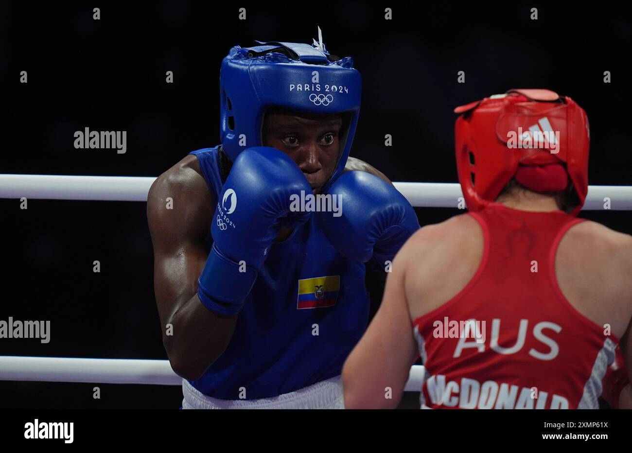 Paris, France. 29 July, 2024. Tyla McDonald (Australia) and Maria Jose ...