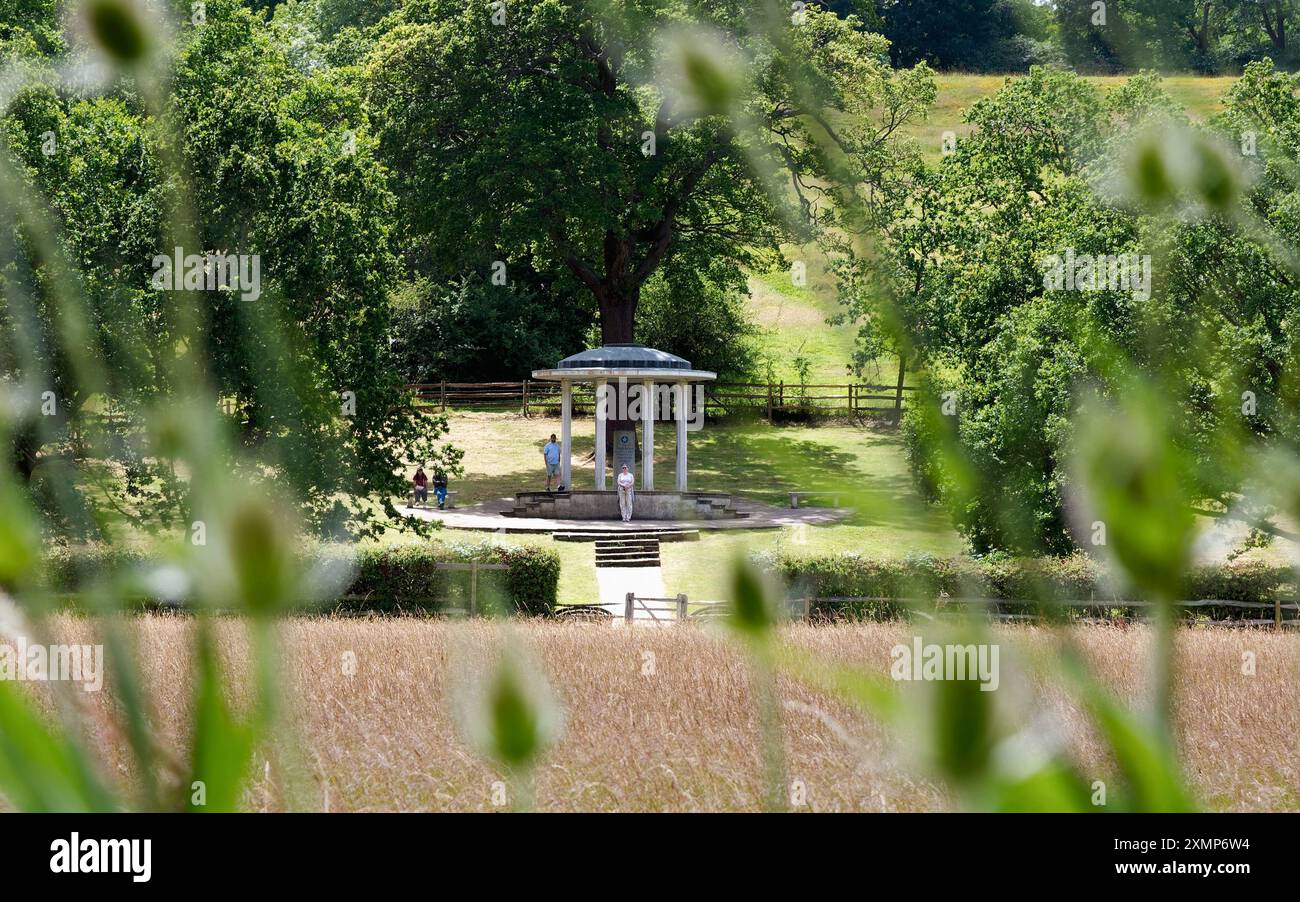 The Magna Carta memorial at Runnymede Surrey England UK Stock Photo - Alamy
