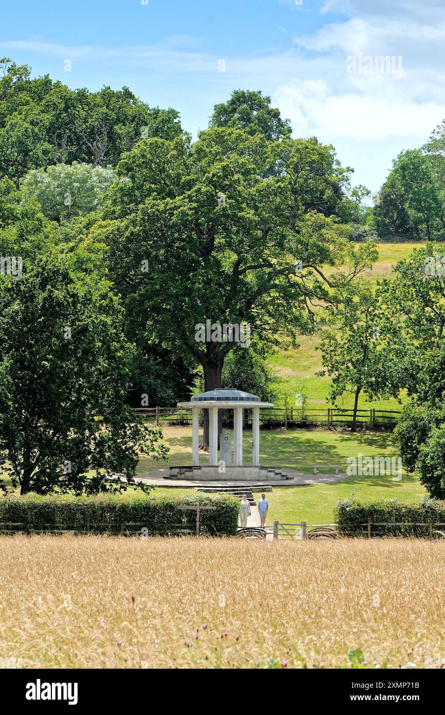 The Magna Carta memorial at Runnymede Surrey England UK Stock Photo - Alamy