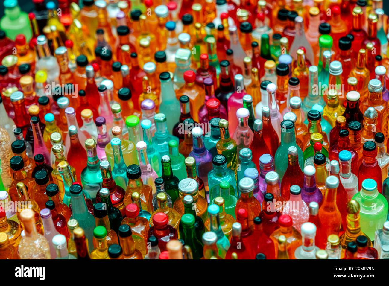 Various miniature bottles hi-res stock photography and images - Alamy