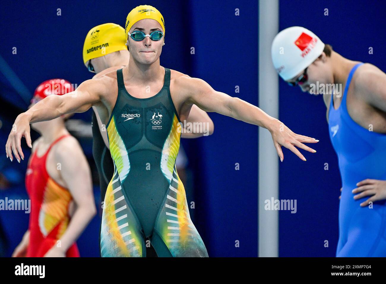 Kaylee McKeown of Australia prepares before competing in the Women's ...