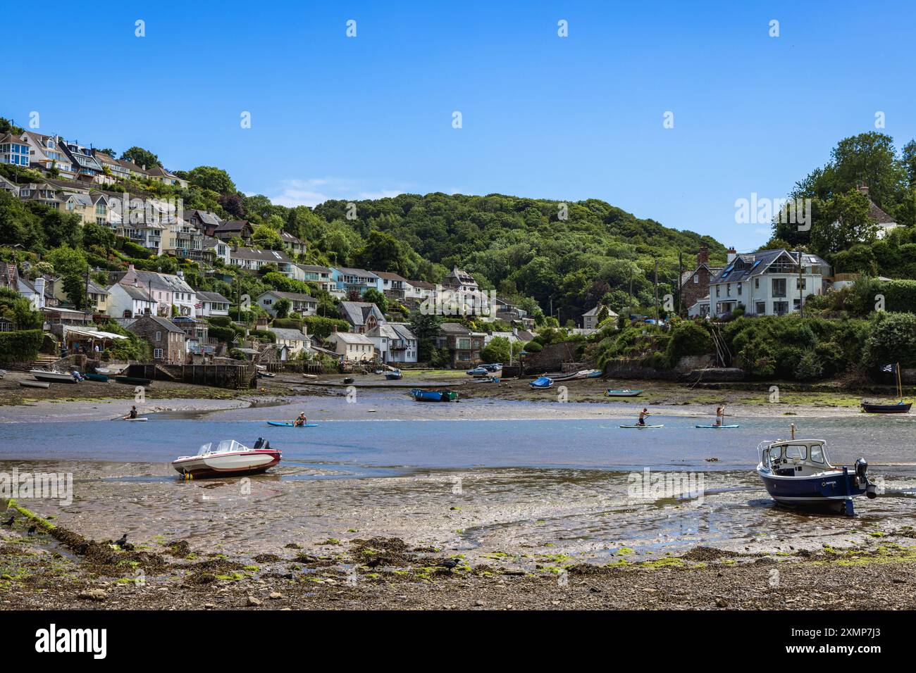 Noss Mayo from Newton Ferrers in Devon, England, UK Stock Photo - Alamy