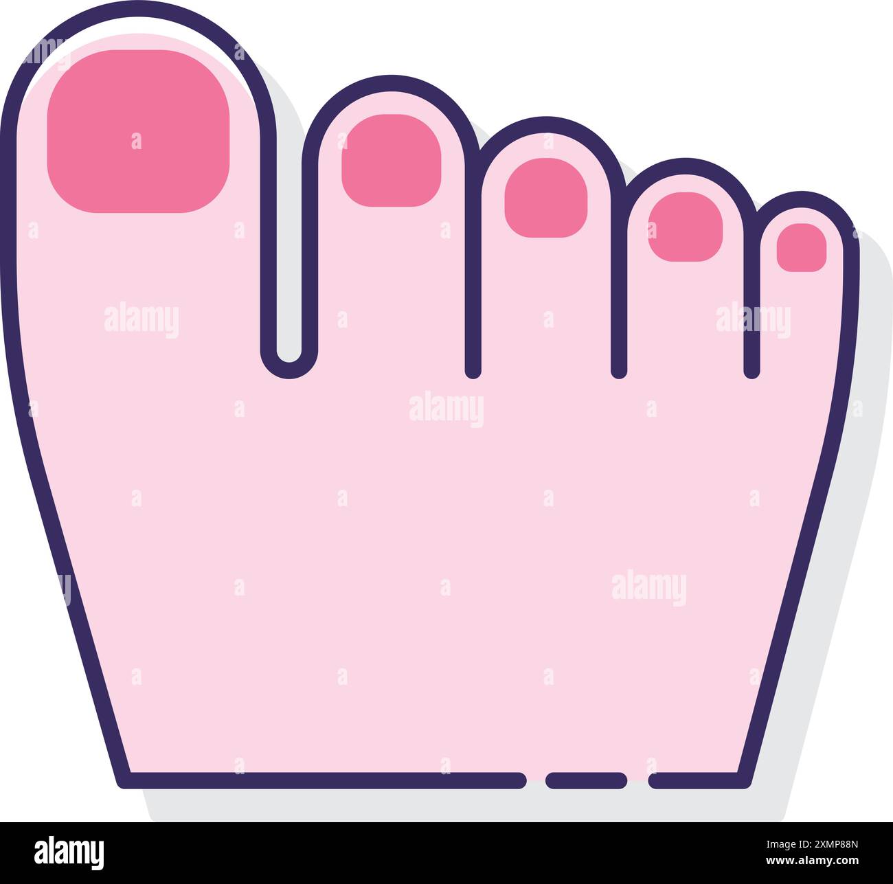 Toes vector vectors hi-res stock photography and images - Alamy