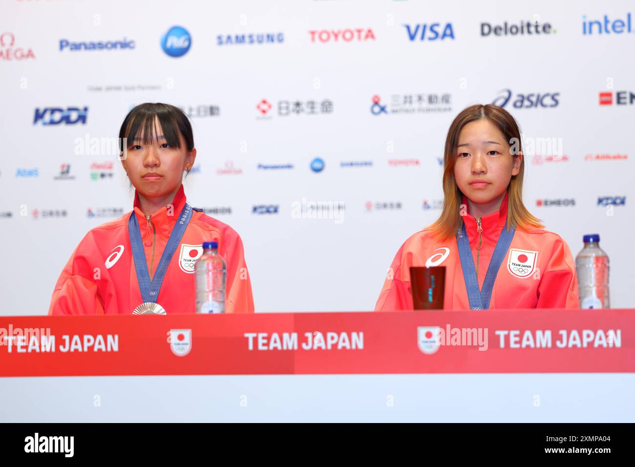 Paris, France. 29th July, 2024. (L-R) Liz Akama, CoCo Yoshizawa (JPN ...