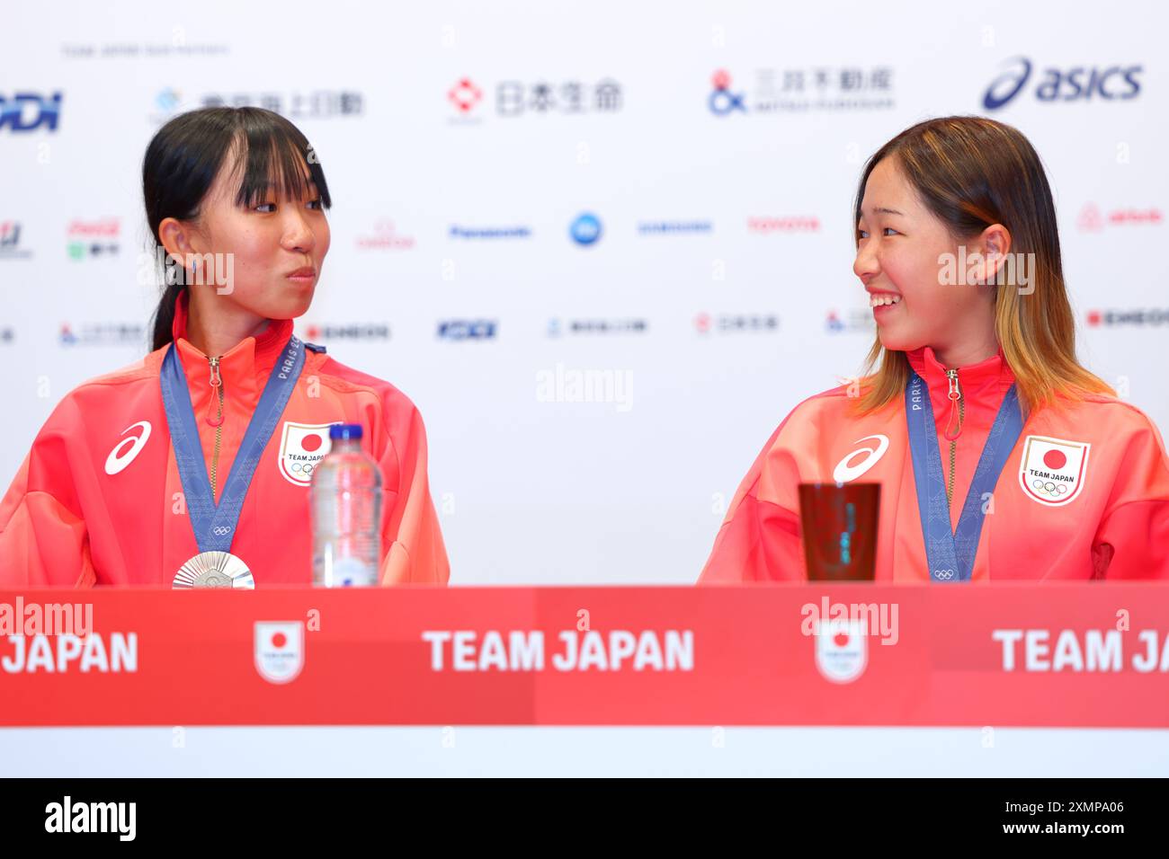 Paris, France. 29th July, 2024. (L-R) Liz Akama, CoCo Yoshizawa (JPN ...