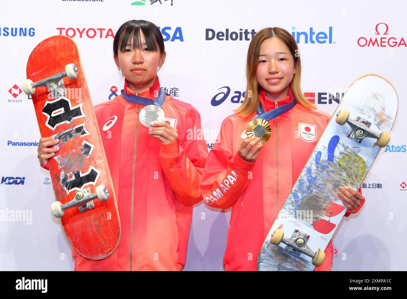 Paris, France. 29th July, 2024. (L-R) Liz Akama, CoCo Yoshizawa (JPN ...
