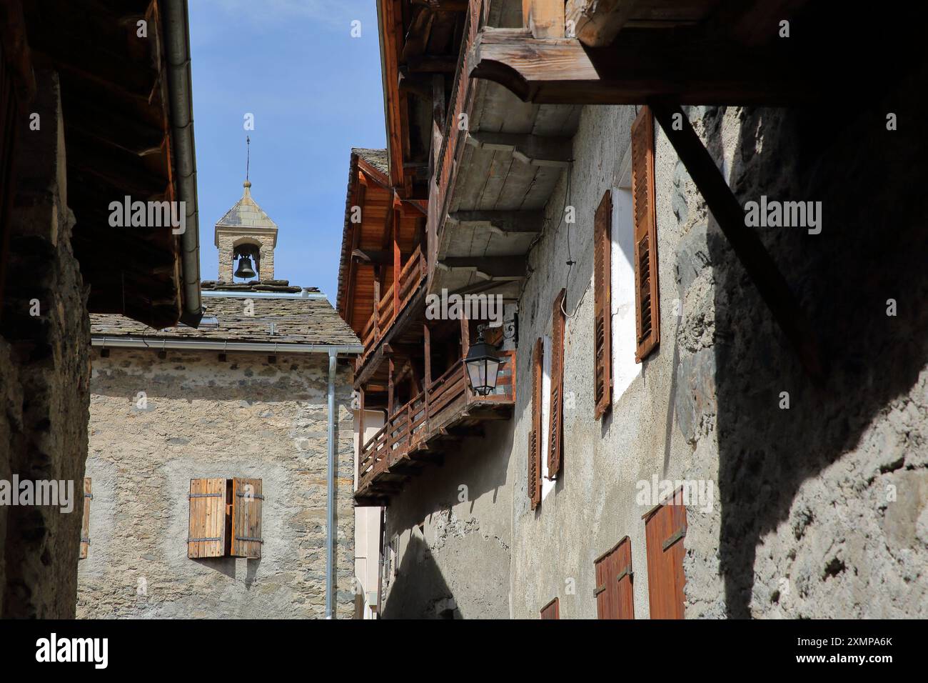 The well preserved hamlet Le Miroir and its traditional houses and ...