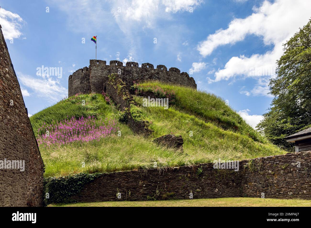 Totnes Castle in Devon, England, UK, one of the best preserved examples ...