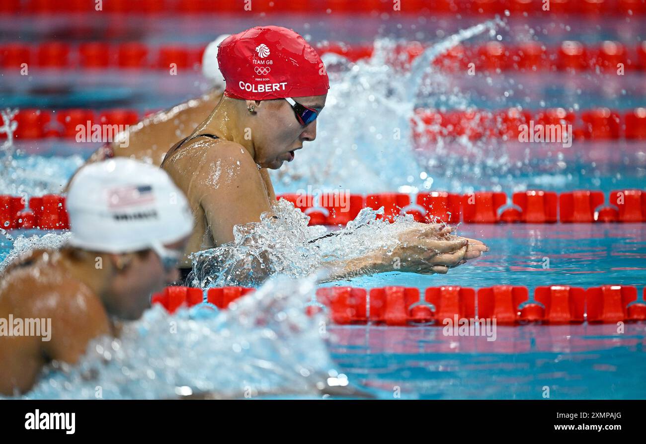 Paris, France. 29th July, 2024. Freya Constance Colbert (R) of Great ...