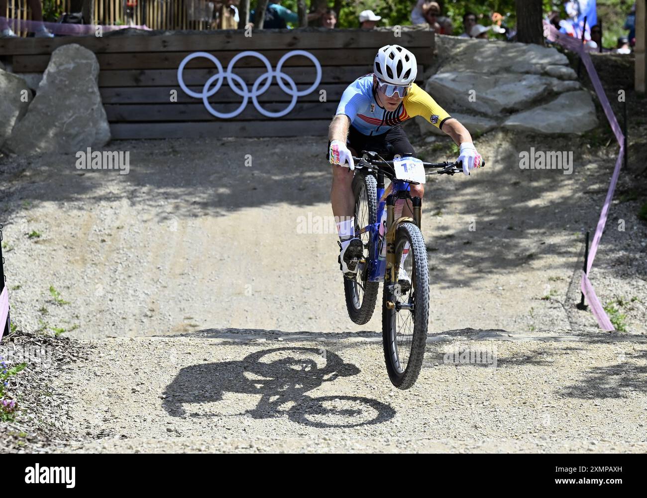 Elancourt, France. 29th July, 2024. Belgian Jens Schuermans pictured in ...