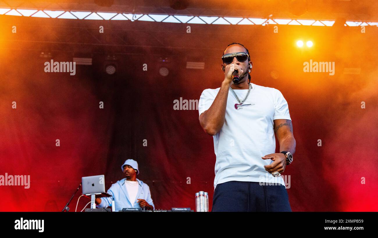 Edmonton, Canada. 28th July, 2024. L to R - DJ Infamous and American ...