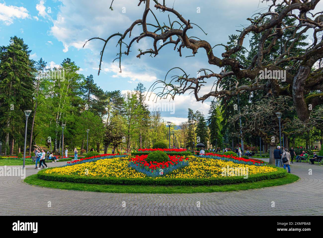 Park in the spa, Vrnjacka Banja - Serbia Stock Photo - Alamy