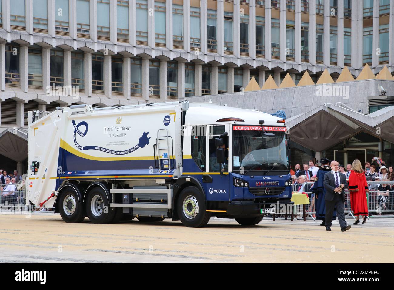 VEOLIA CITY OF WESTMINSTER ECOLLECT DENNIS OEM ELECTRIC REFUSE TRUCK ...