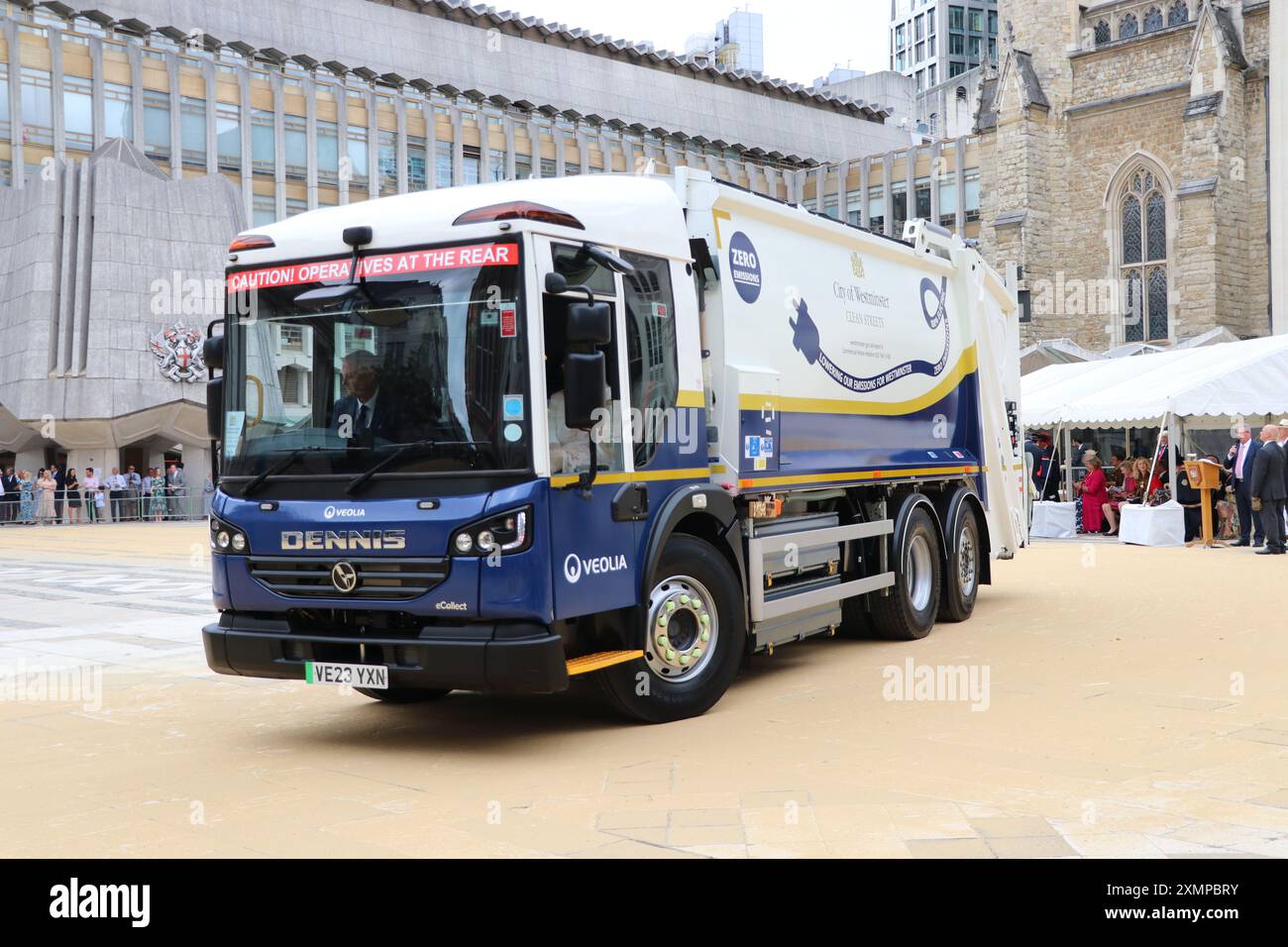 VEOLIA CITY OF WESTMINSTER ECOLLECT DENNIS OEM ELECTRIC REFUSE TRUCK ...