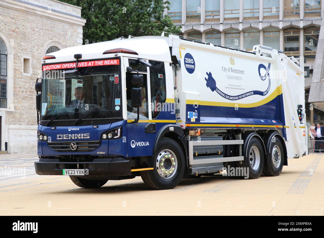 VEOLIA CITY OF WESTMINSTER ECOLLECT DENNIS OEM ELECTRIC REFUSE TRUCK ...