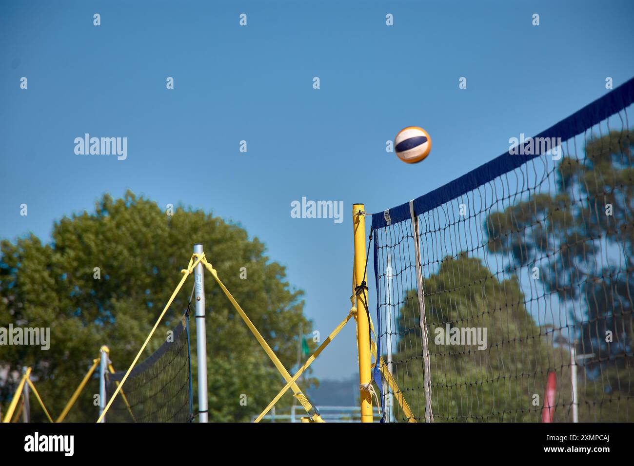 An action-packed moment from the 3x3 Ladeira Beach Volleyball ...