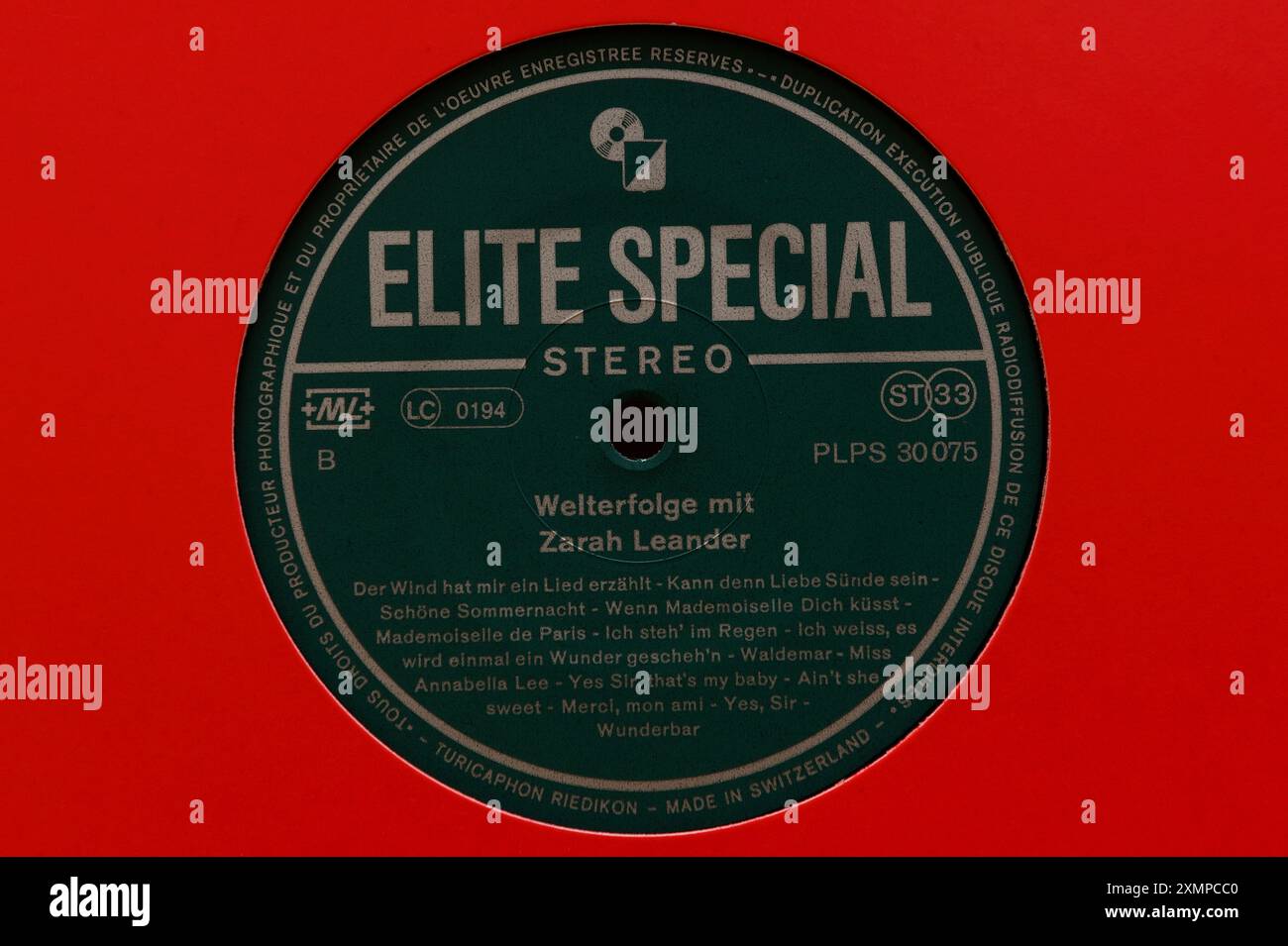 Vinitage Record Label: Global success with Zarah Leander, Elite Special ...