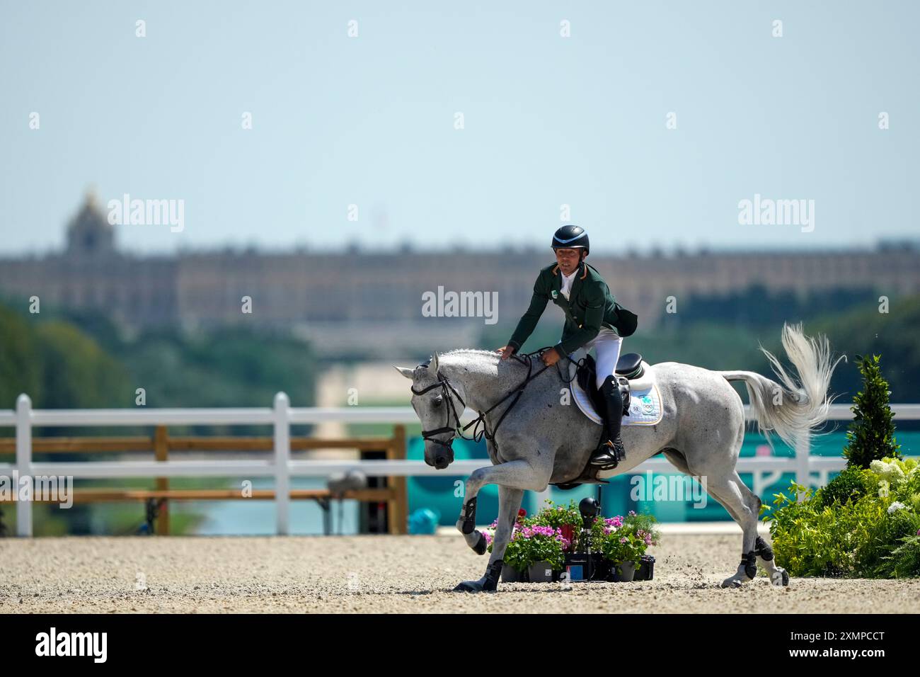 Austin O'Connor of Ireland, riding Colorado Blue, competes in the ...