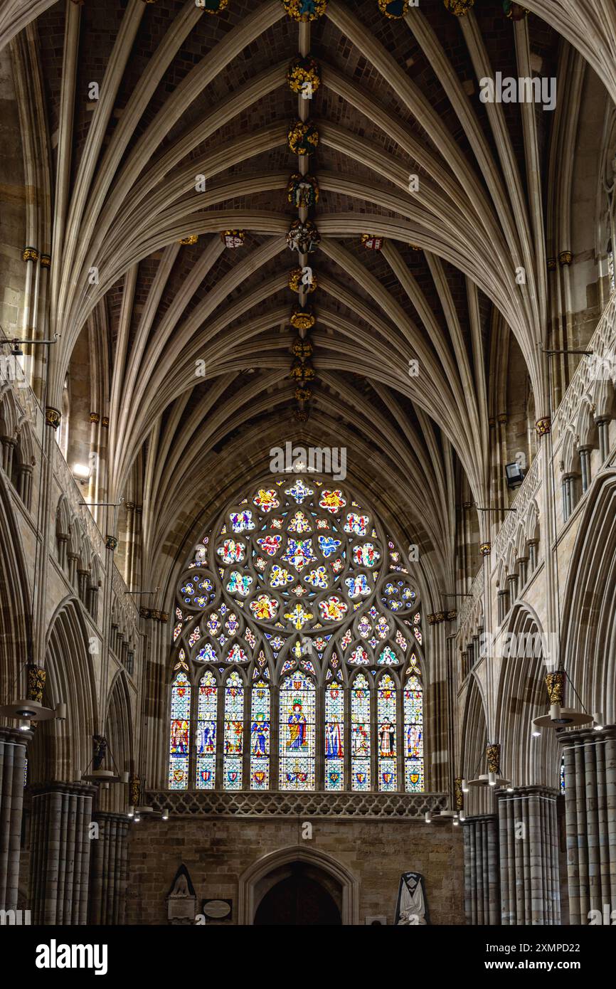 Exeter Cathedral in England is home to magnificent stained glass ...