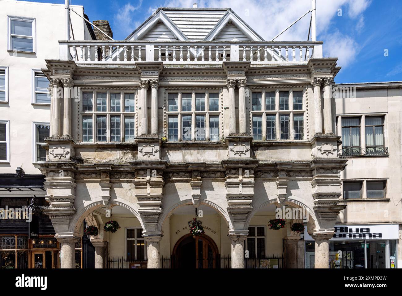 Exeter Historic Guildhall on the High Street of Exeter, Devon, England ...