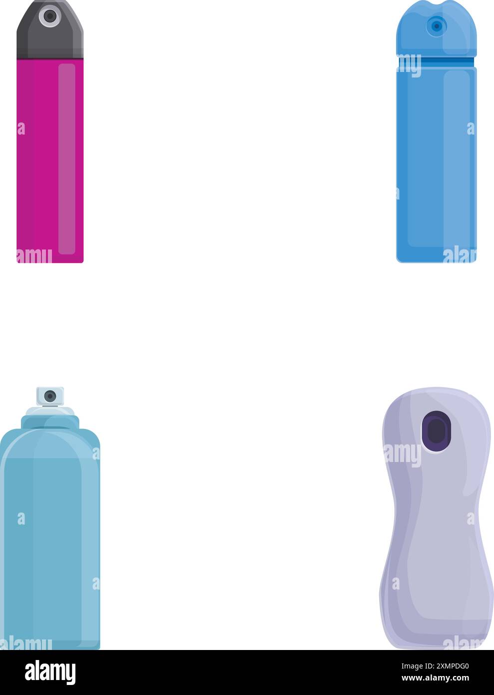 Room fragrance icons set cartoon vector. Various room deodorant ...