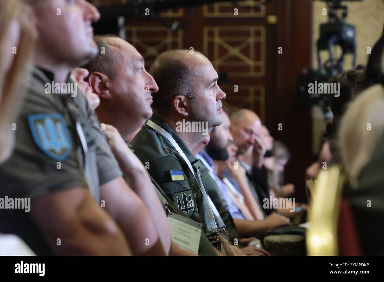 KYIV, UKRAINE - JULY 27, 2024 - Attendees are pictured during the First Annual International ...
