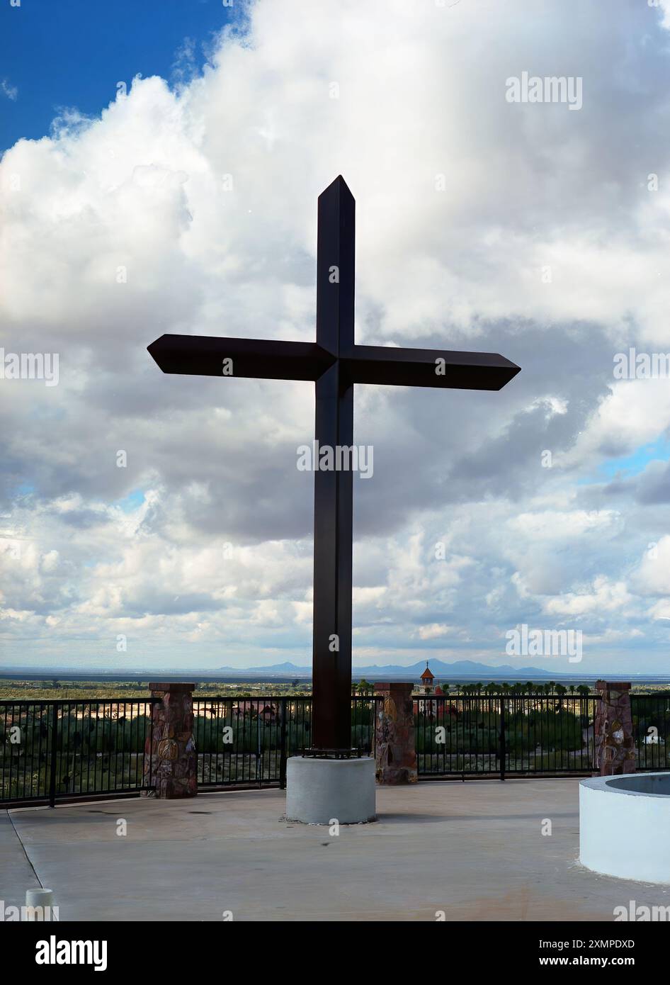 Greek orthodox chapel Cross at St. Anthony's monastery in Arizona Stock ...