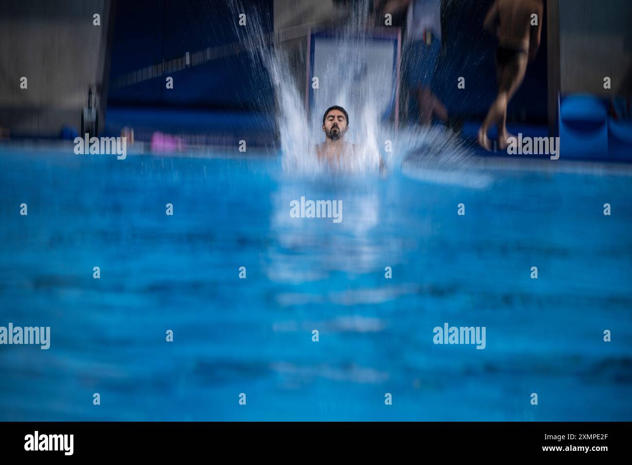 Paris, France. 29th July, 2024. Illustration diving during the men's ...
