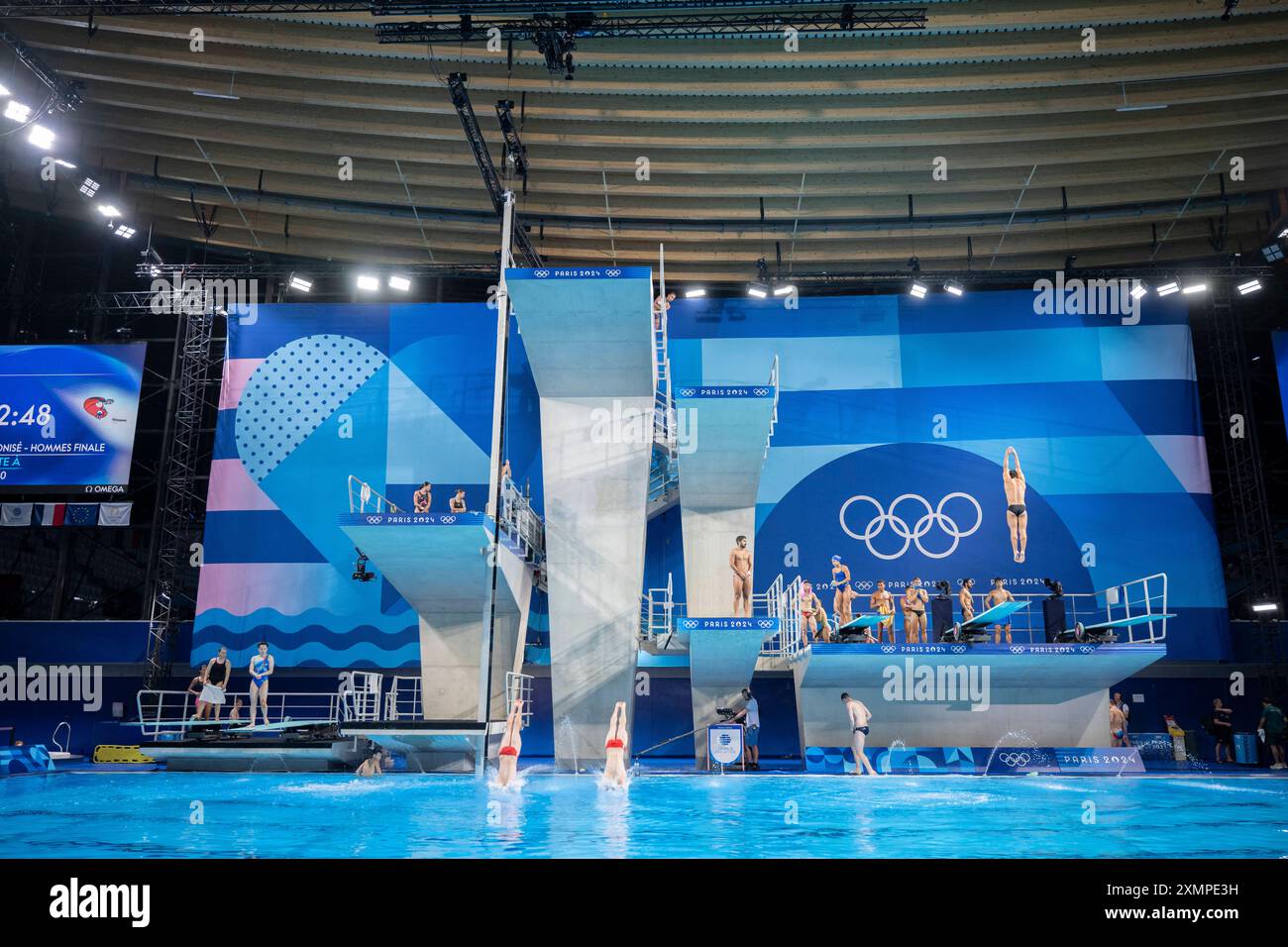 Paris, France. 29th July, 2024. Illustration diving during the men's ...