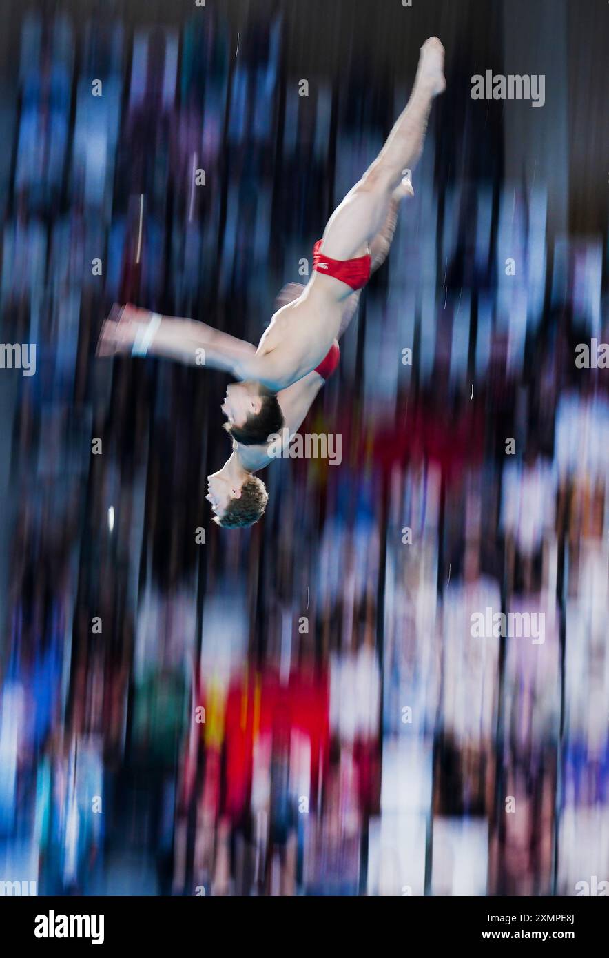 Paris, France. 29th July, 2024. Canada's Nathan Zsombor-Murray, front ...