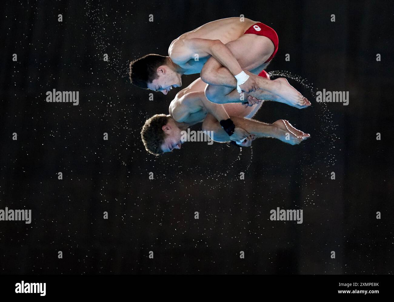 Paris, France. 29th July, 2024. Canada's Nathan Zsombor-Murray, front ...