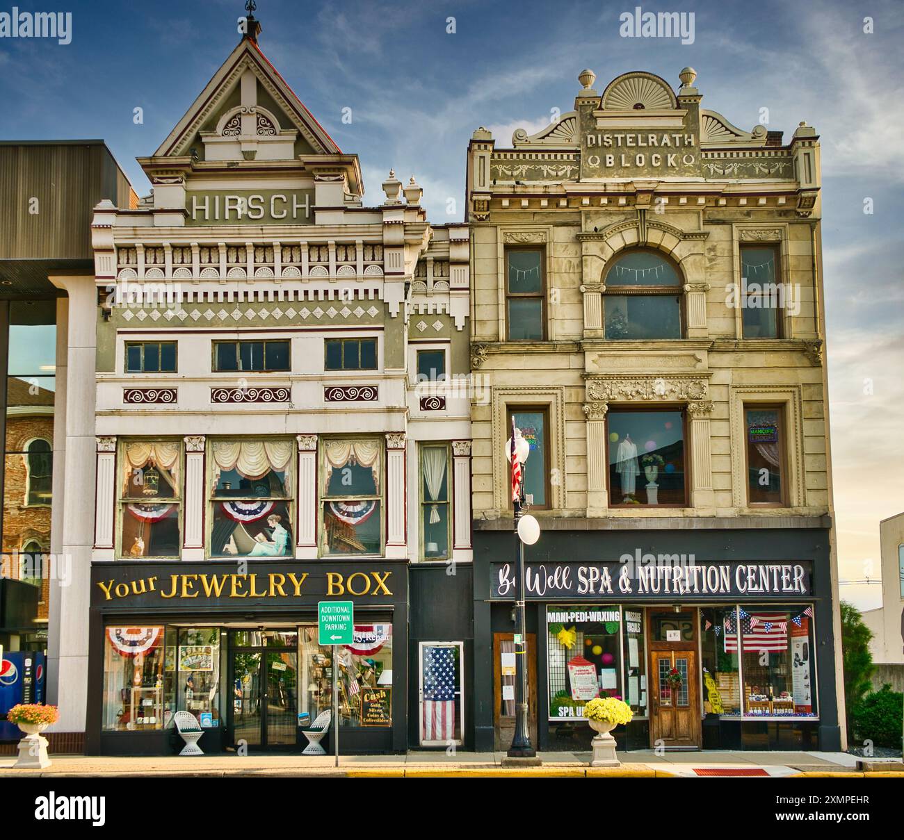 He distelrath and hirsch buildings in downtown wapakoneta ohio usa hi ...