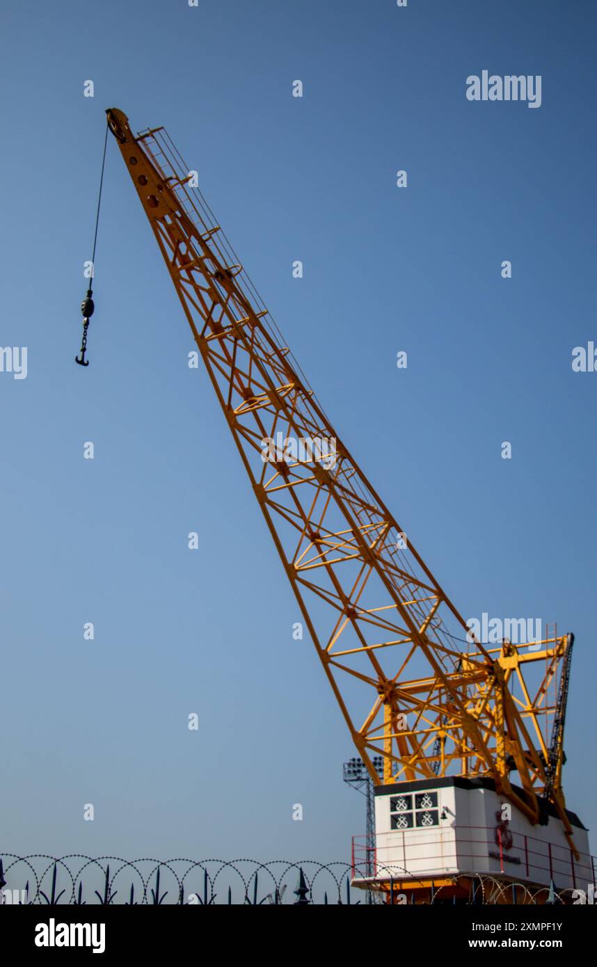 Crane dealership for construction business Stock Photo - Alamy