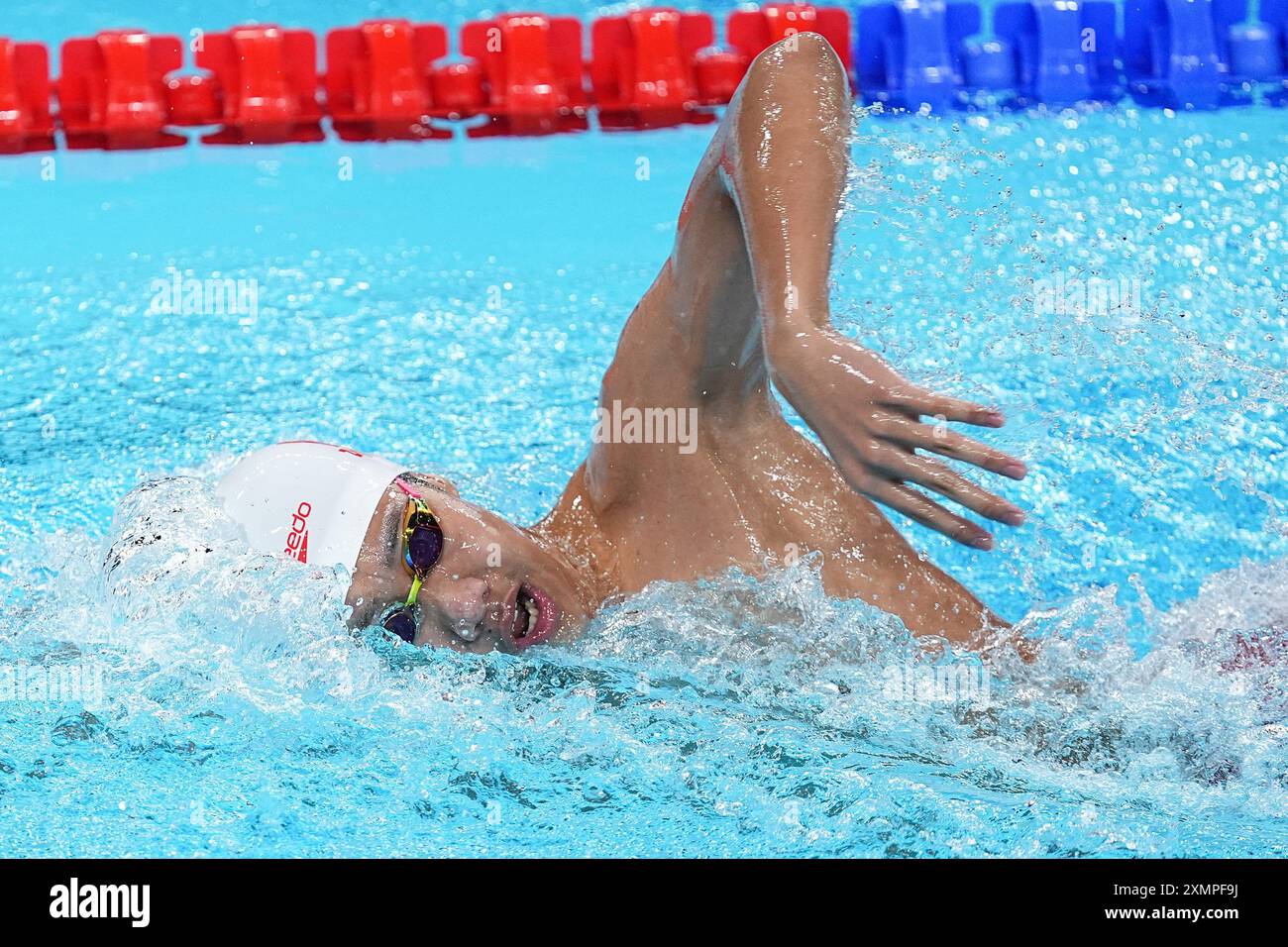 Paris, France. 29th July, 2024. Zhang Zhanshuo of China competes during ...