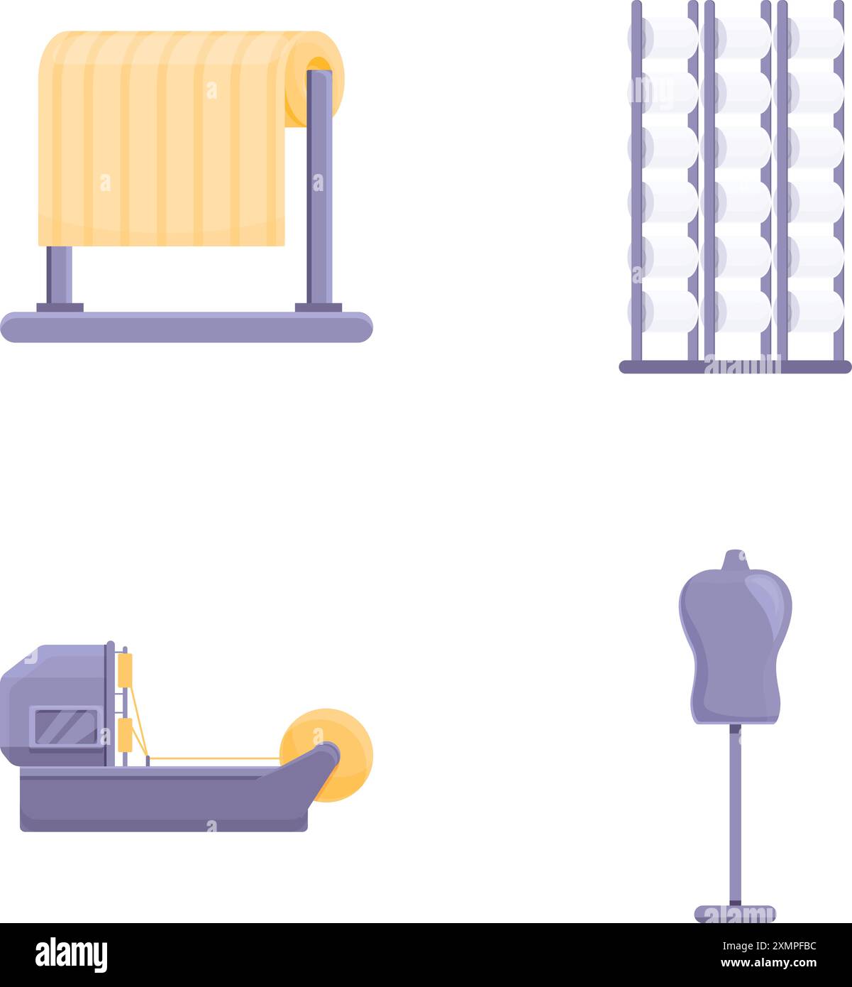 Industrial clothing manufacture manufacturing Stock Vector Images - Alamy