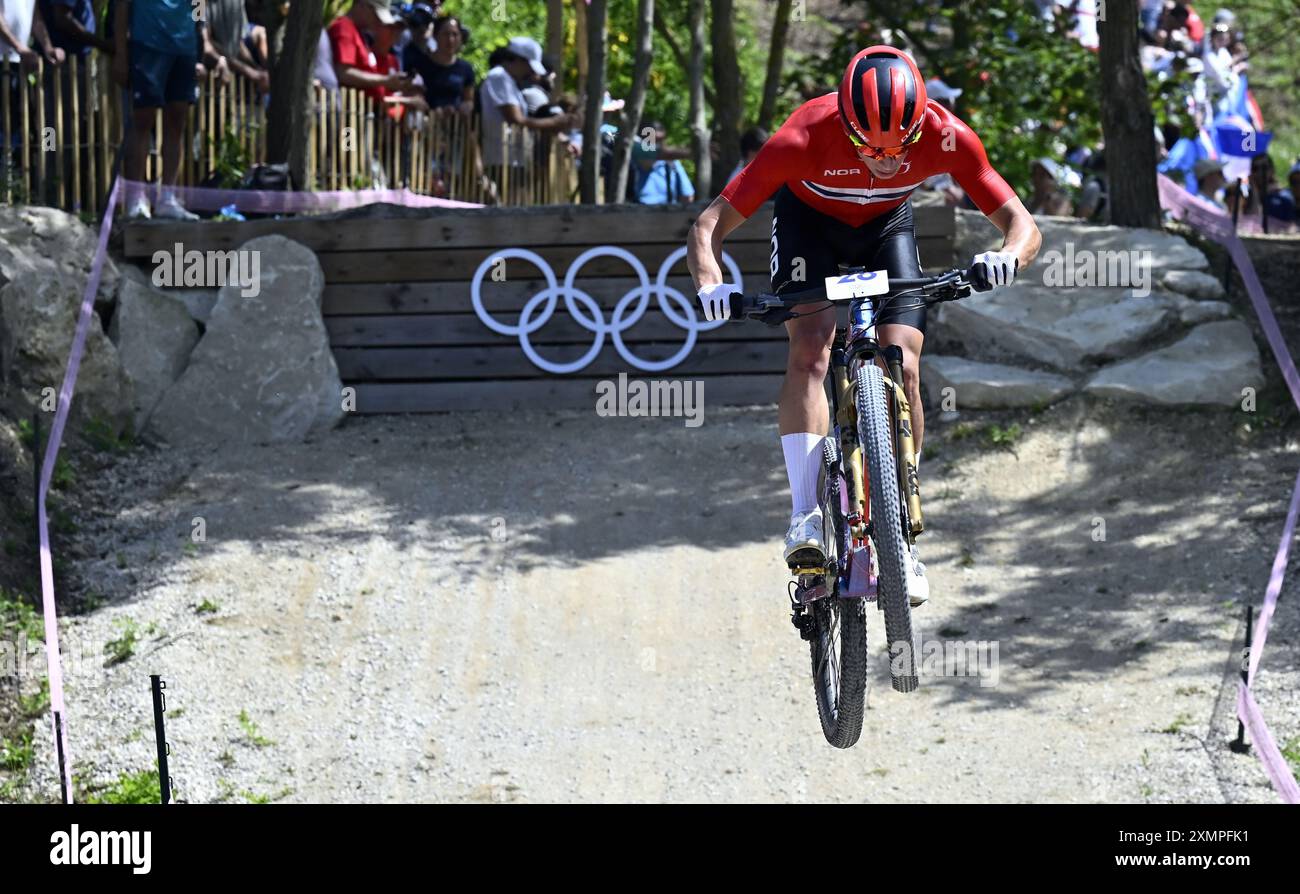 Paris, France. 29th July, 2024. Norwegian Knut Roehme pictured in ...