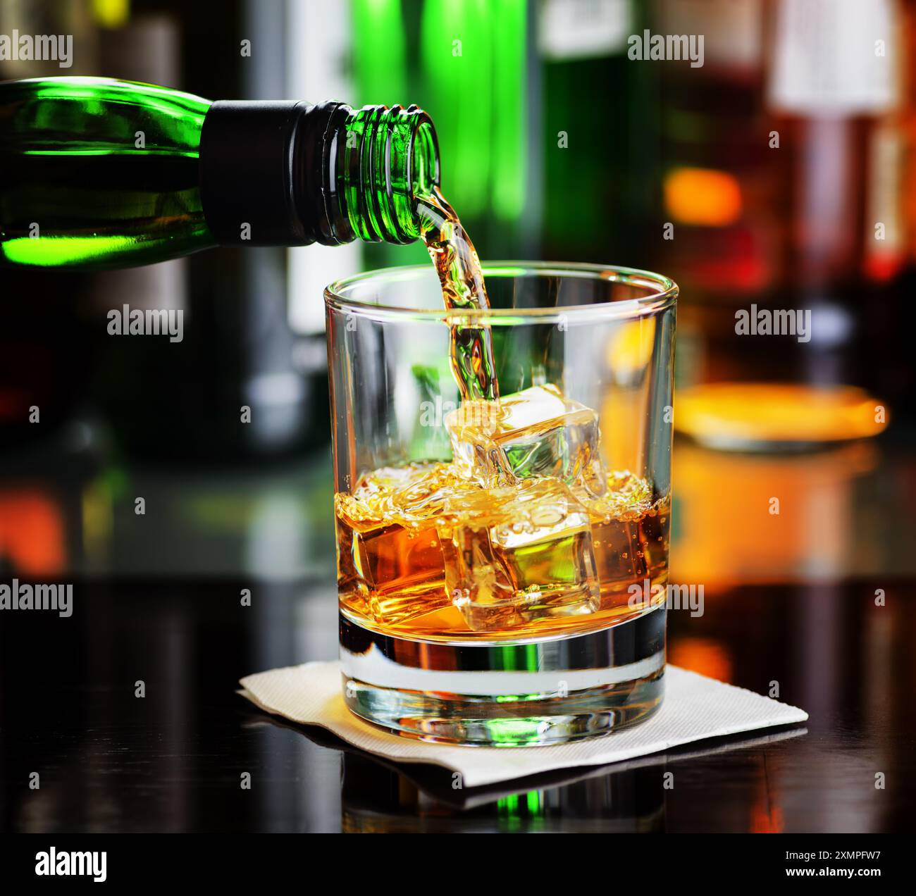 Bar counter shot glass hi-res stock photography and images - Alamy