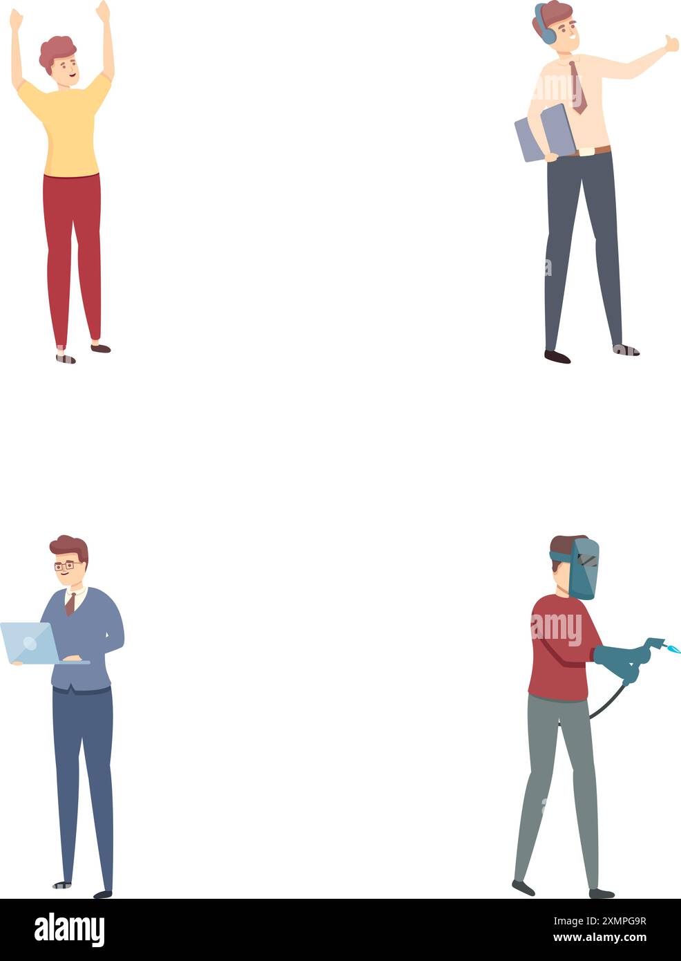 Implementation concept icons set cartoon vector. People achieve result ...