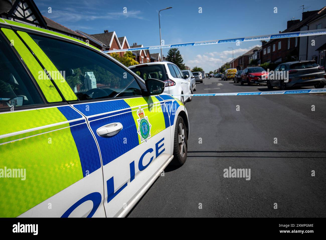 Police in Southport, Merseyside, where a man has been detained and a ...