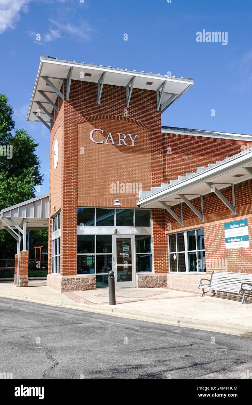 Amtrak station, Cary, North Carolina, serving the Carolinian, Piedmont ...