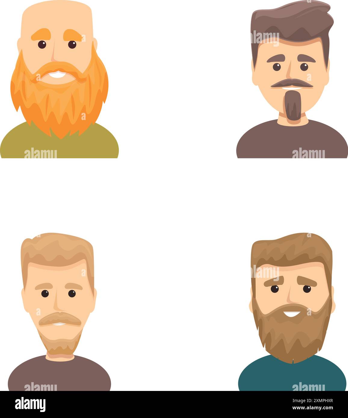 Cartoon man icons set cartoon vector. Cartoon men of various age and ...